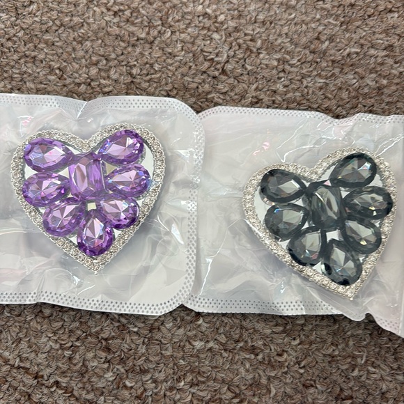 Other | Rhinestone Heart Shape Pop Socket Bundle | Poshmark